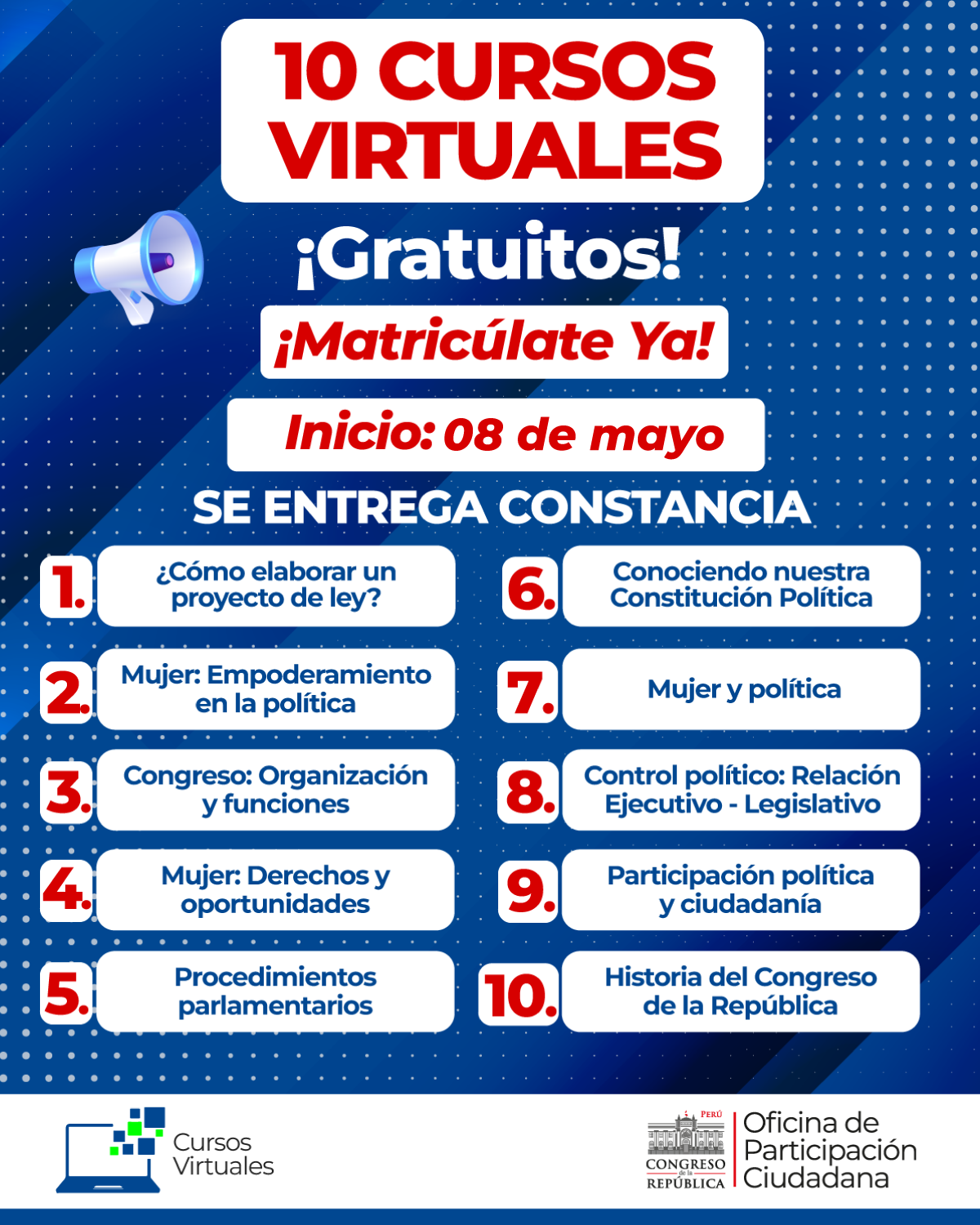 Cursos Virtuales del Congreso